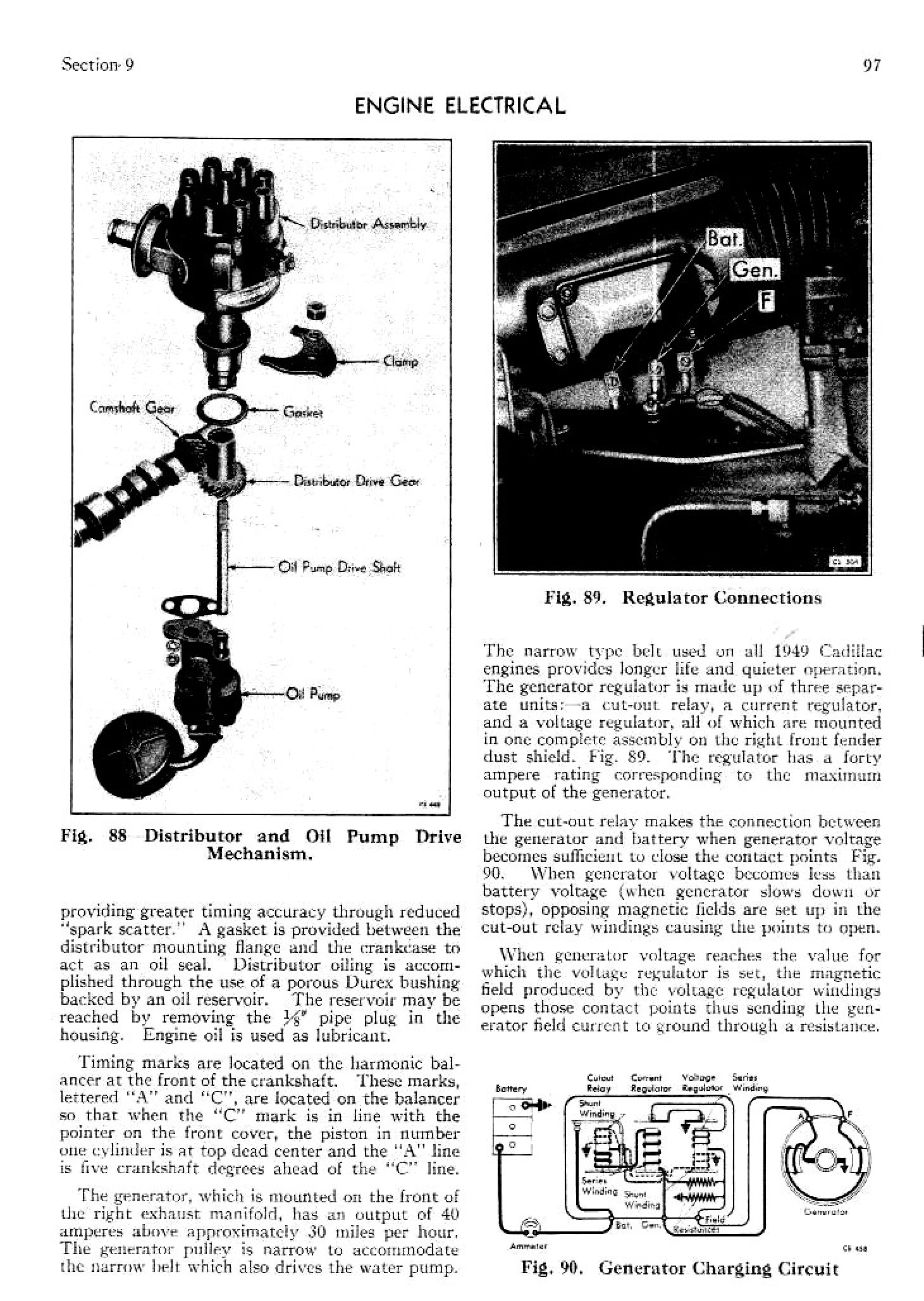 1949 Cadillac Shop Manual- Engine Electrical Page 2 of 17